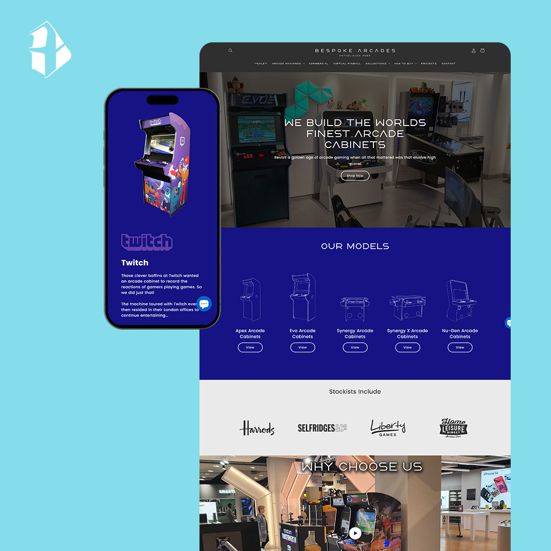 Bespoke Arcades - Web Design | Superb Digital